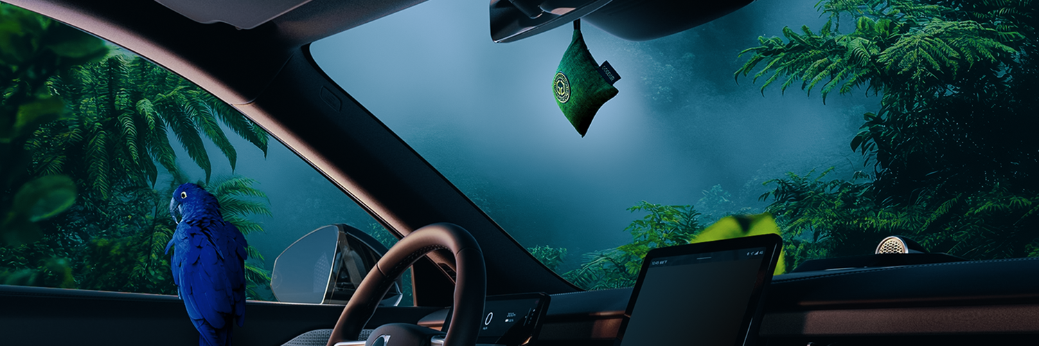 GOODAIR 2.0 Premium Non-electric Car Air Purifier | Forest Green